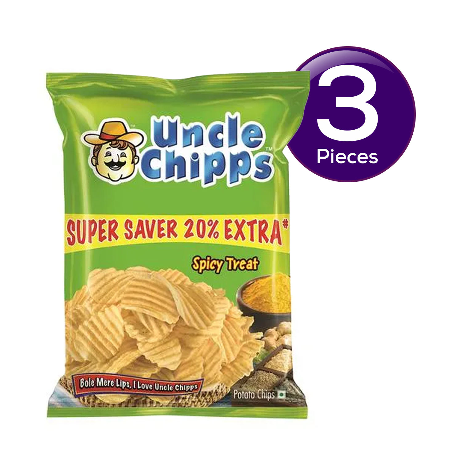 Uncle Chipps Uncle Chipps - Spicy Treat 48 g Combo - Compare Prices ...
