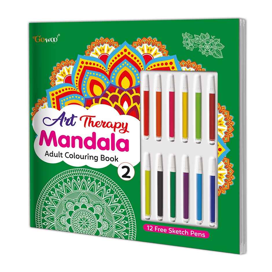 Art Therapy Mandala Adult Colouring Book 2 - Colouring for Adults With ...