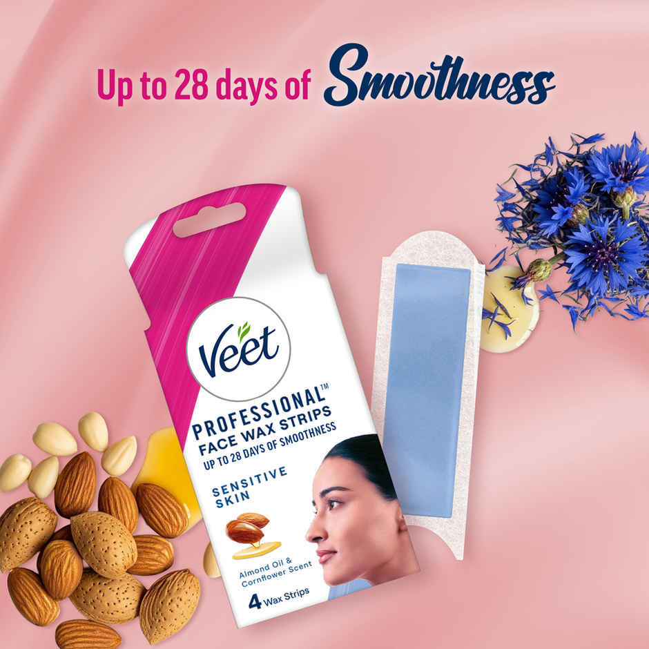 Buy Veet Professional Face Wax Strips Online - Price @ ₹73 | Instant ...