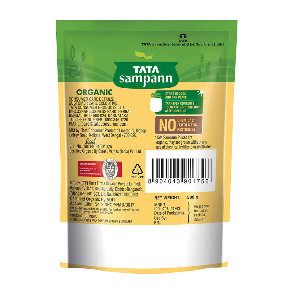 Buy Tata Sampann Organic Unpolished Urad Whole Dal Online - Price ...