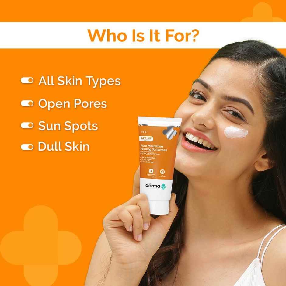 Buy The Derma Co Pore Minimizing Priming Sunscreen | Spf 50 | Pa ...