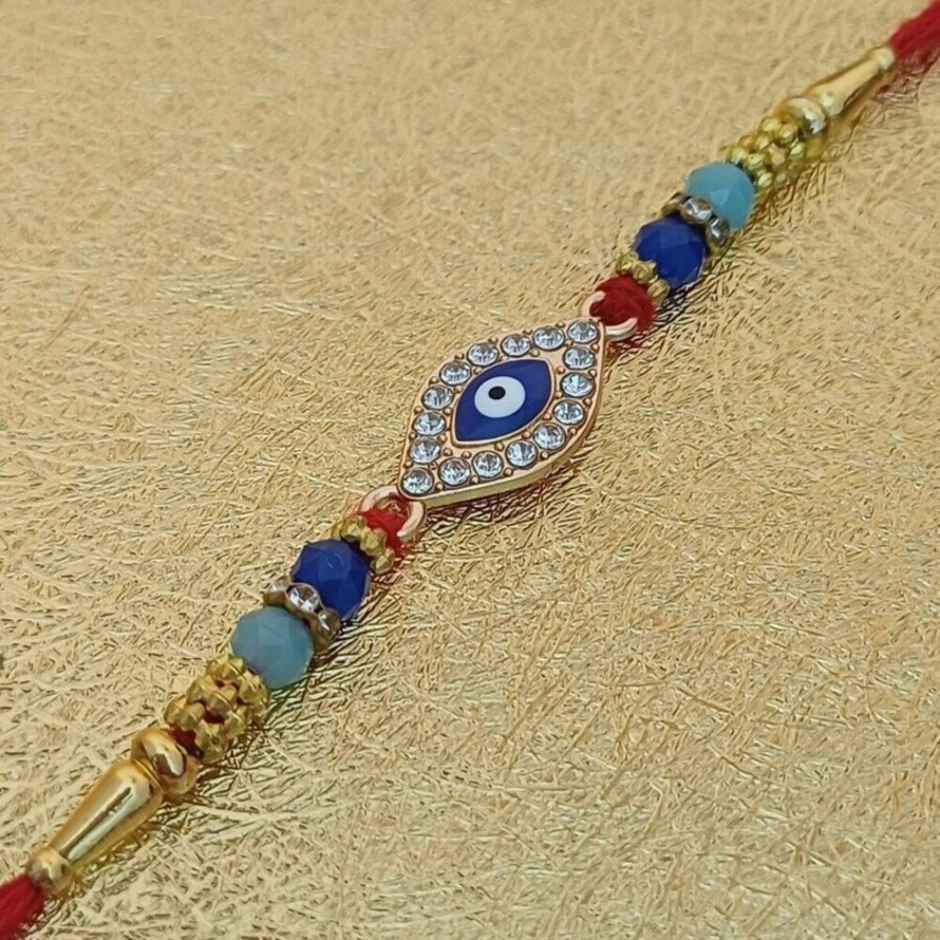Buy Diamond Evil Eye Rakhi | Sparkly and Protective | Gullak Online ...