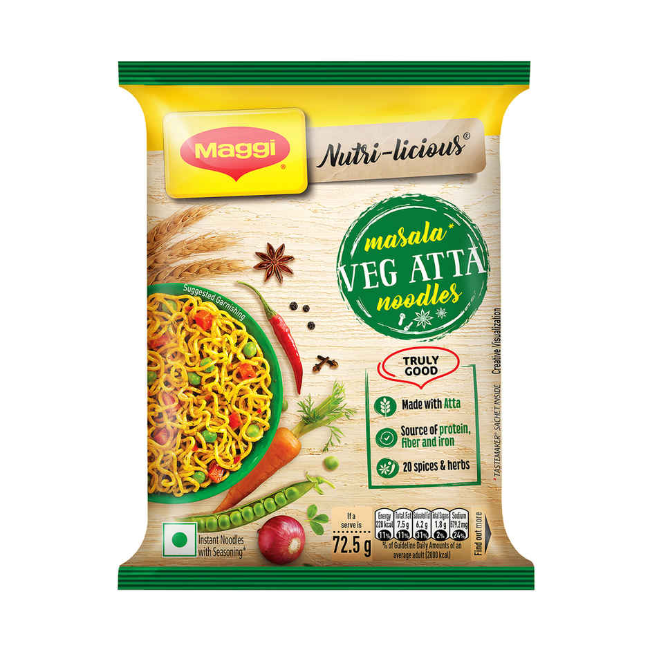 Buy Maggi Nutri-Licious Masala Veg Atta Noodles Combo Online - Price ...