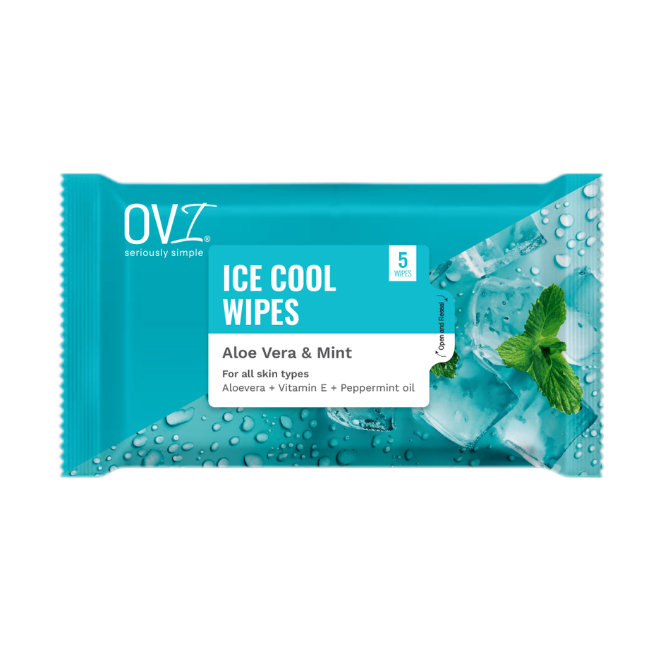 OVI Aloe Vera & Mint Ice Cool Wipes - Buy at ₹17 Online | Instant ...