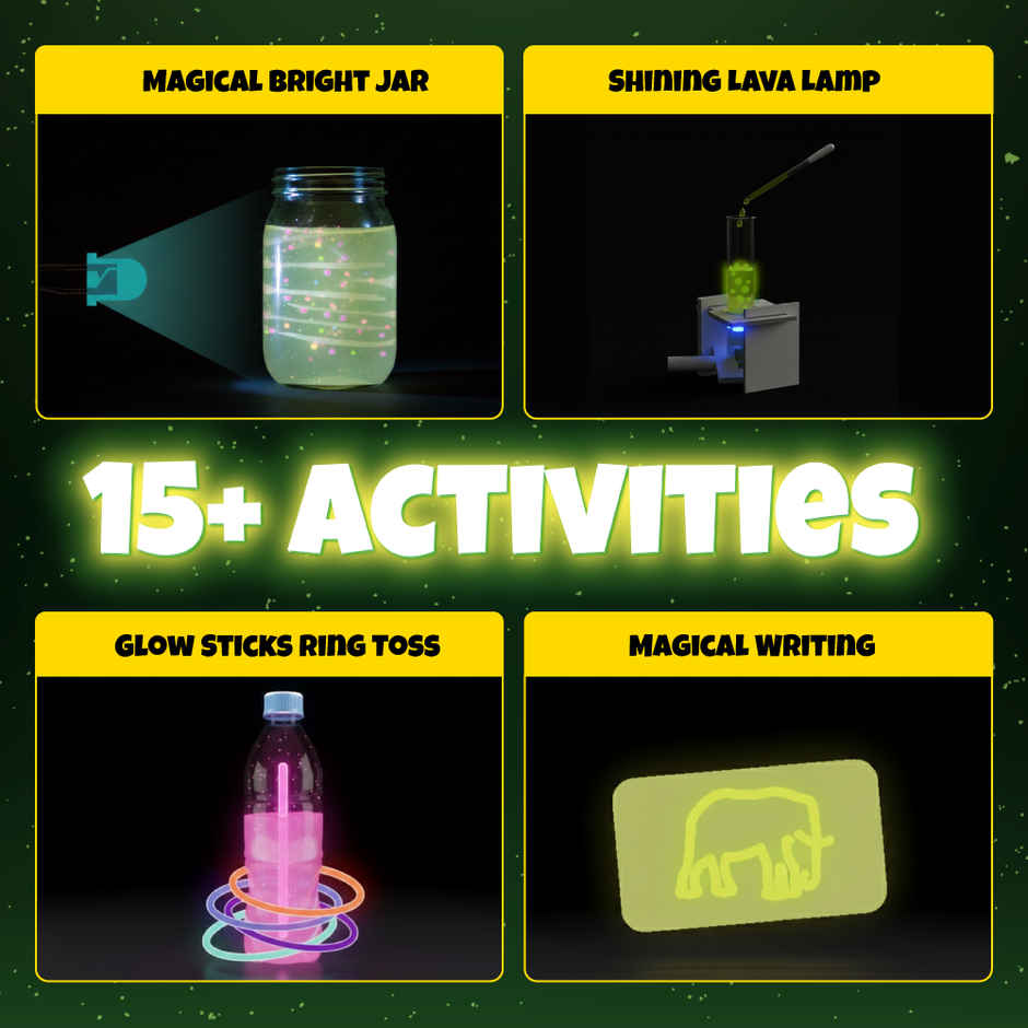 Physics Wallah Glow in the Dark Science Experiment Kit for Kids STEM ...