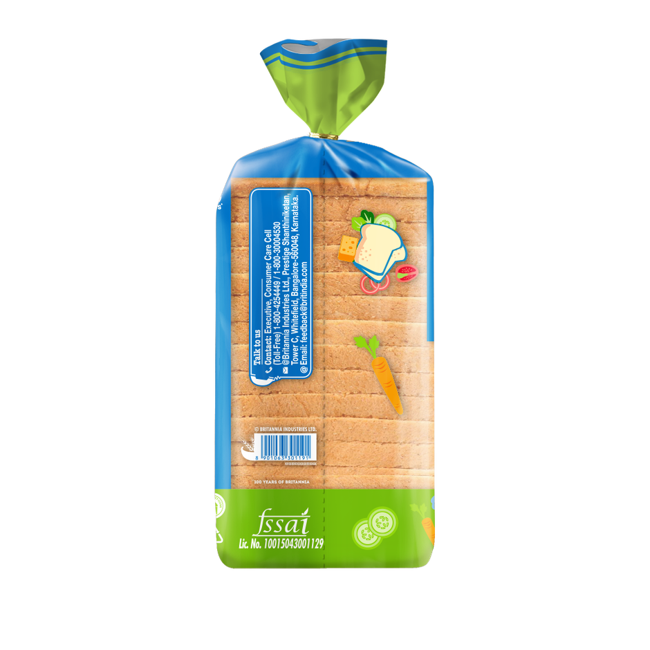 Buy Britannia Breakfast Slice Soft & Thick Sandwich White Bread Online ...