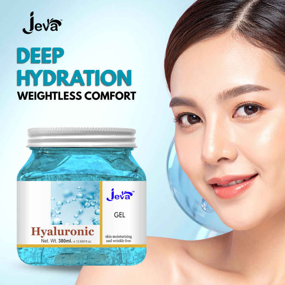 Jeva Hyaluronic Acid Face Moisturizer Hydrating Water Gel for All Skin ...