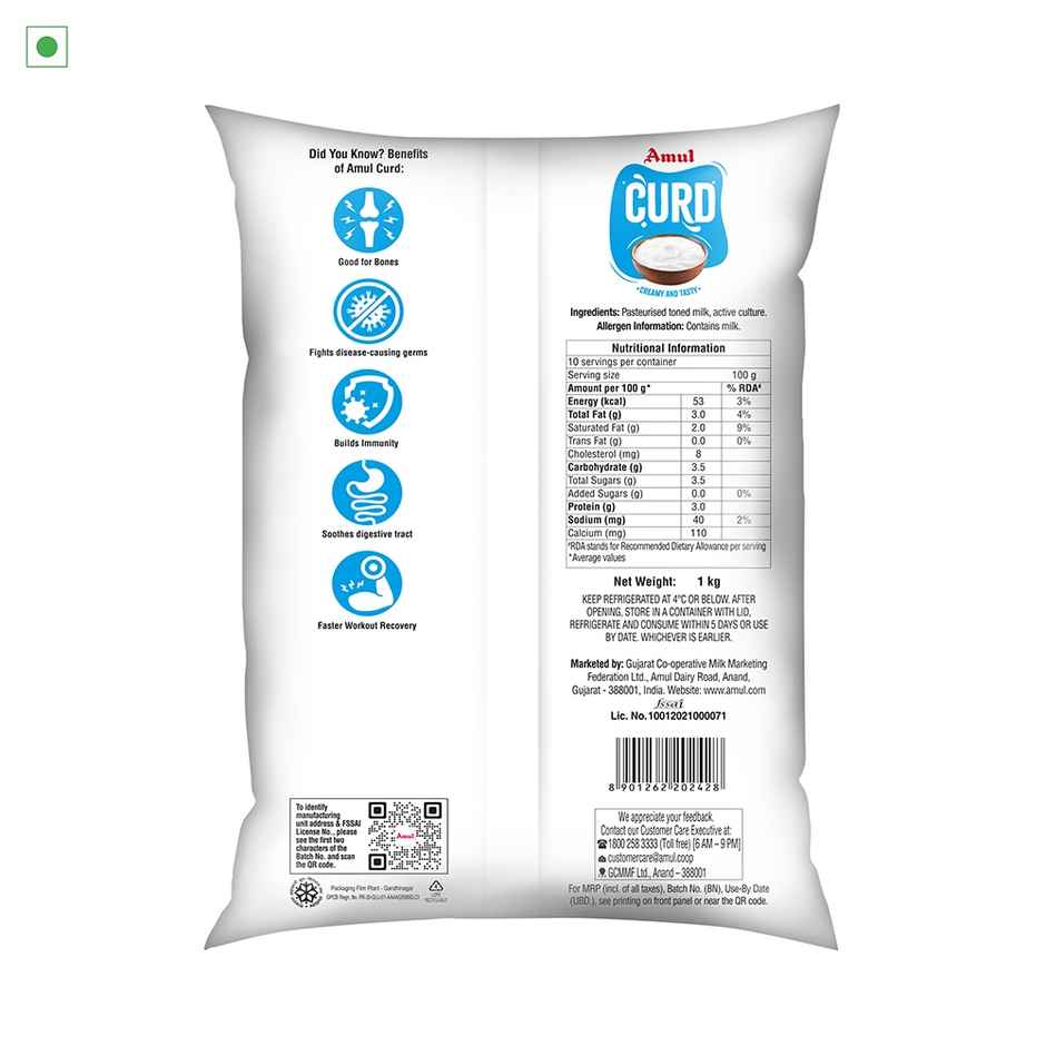 Buy Amul Curd Online - Price @ ₹48 | Instant Delivery | Zepto