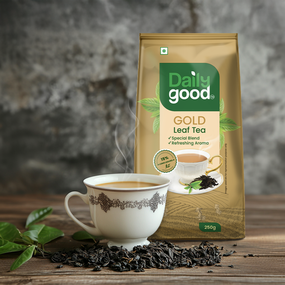 Daily Good Gold Leaf Tea - 15% Long Leaves - Buy at ₹360 Online ...