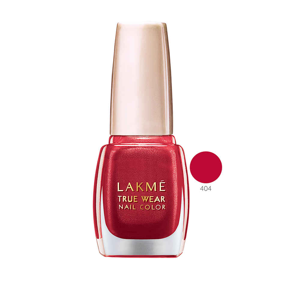 Buy Lakme True Wear Color Crush Nail Polish, Long Lasting & Vibrant Nail Paint, 404 Online ...