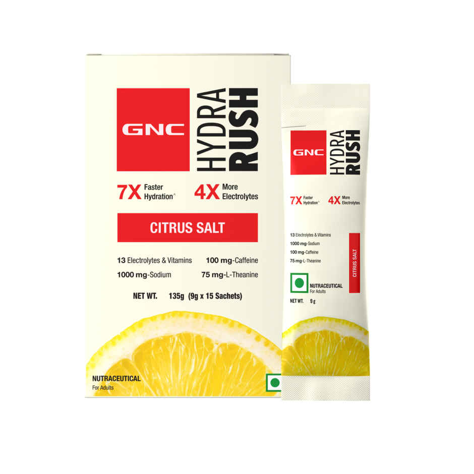 GNC Hydra Rush Citrus Salt - Buy at ₹543 Online | Instant Delivery - Zepto