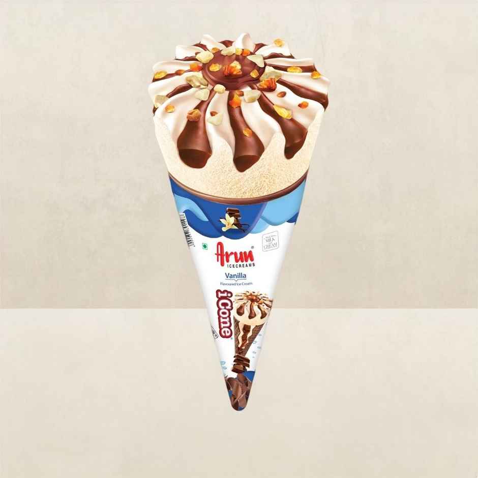 Buy Arun Vanilla Icone Ice Cream Cone | Soft & Creamy Vanilla Online ...