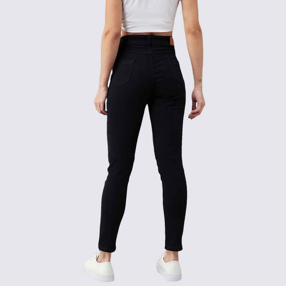 Buy Miss Chase Women's Skinny Fit High Rise Clean Look Stretchable ...