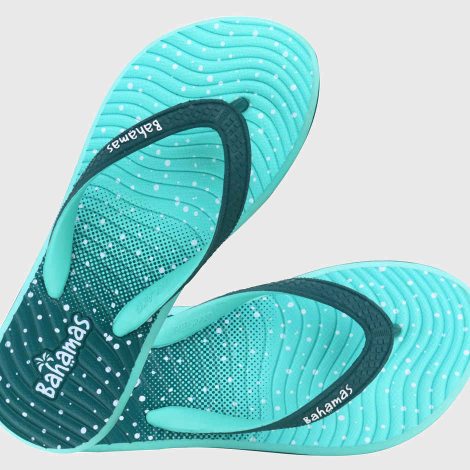 Buy Bahamas Women's Slippers | BHL-228 | Forest Green & Mint - UK 5 ...