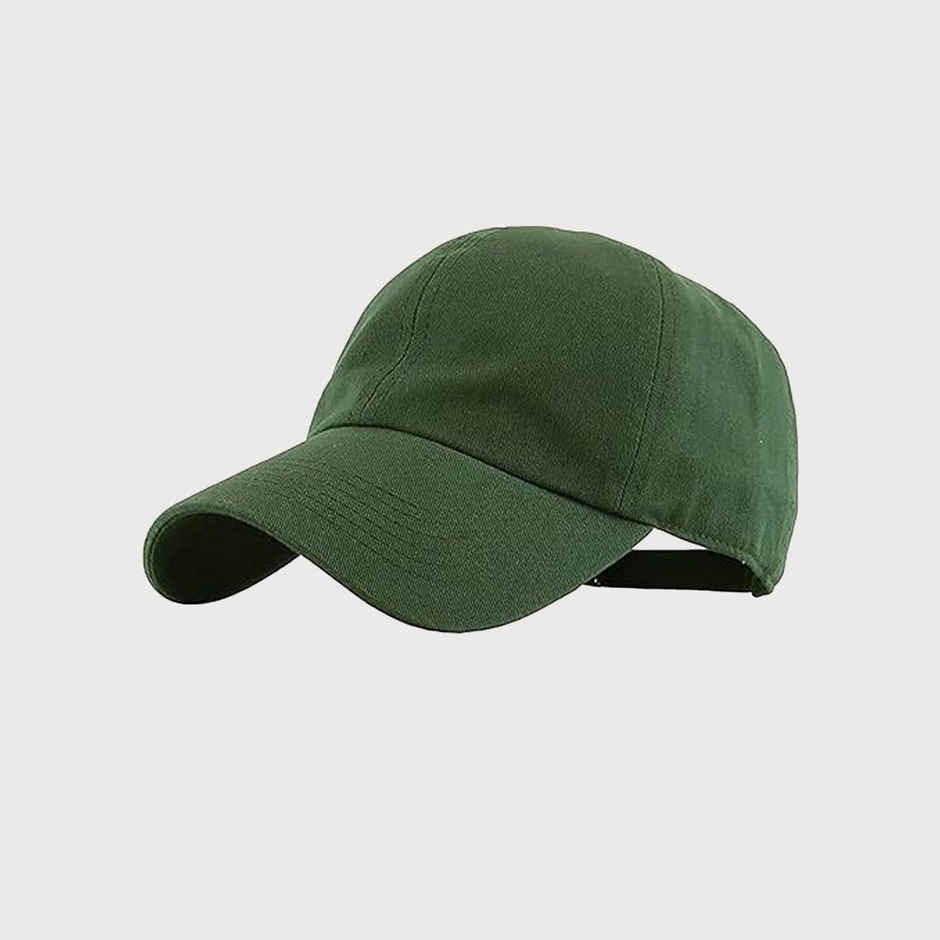 Buy Infispace Pure Cotton Unisex Summer Sports Classic Cap Forest green ...