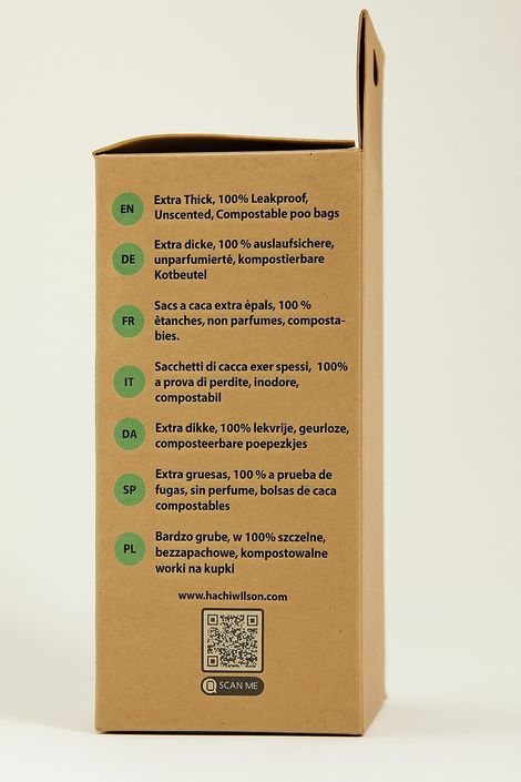 Buy Hachi Wilson 100% Compostable Poop Bags 8 Rolls - 120 Bags Online ...