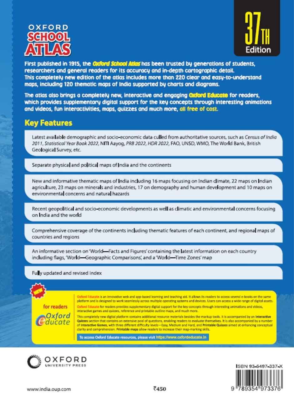 Buy Oxford School Atlas 37th Edition | NEP Aligned Online - Price @ ₹297 | Instant Delivery | Zepto