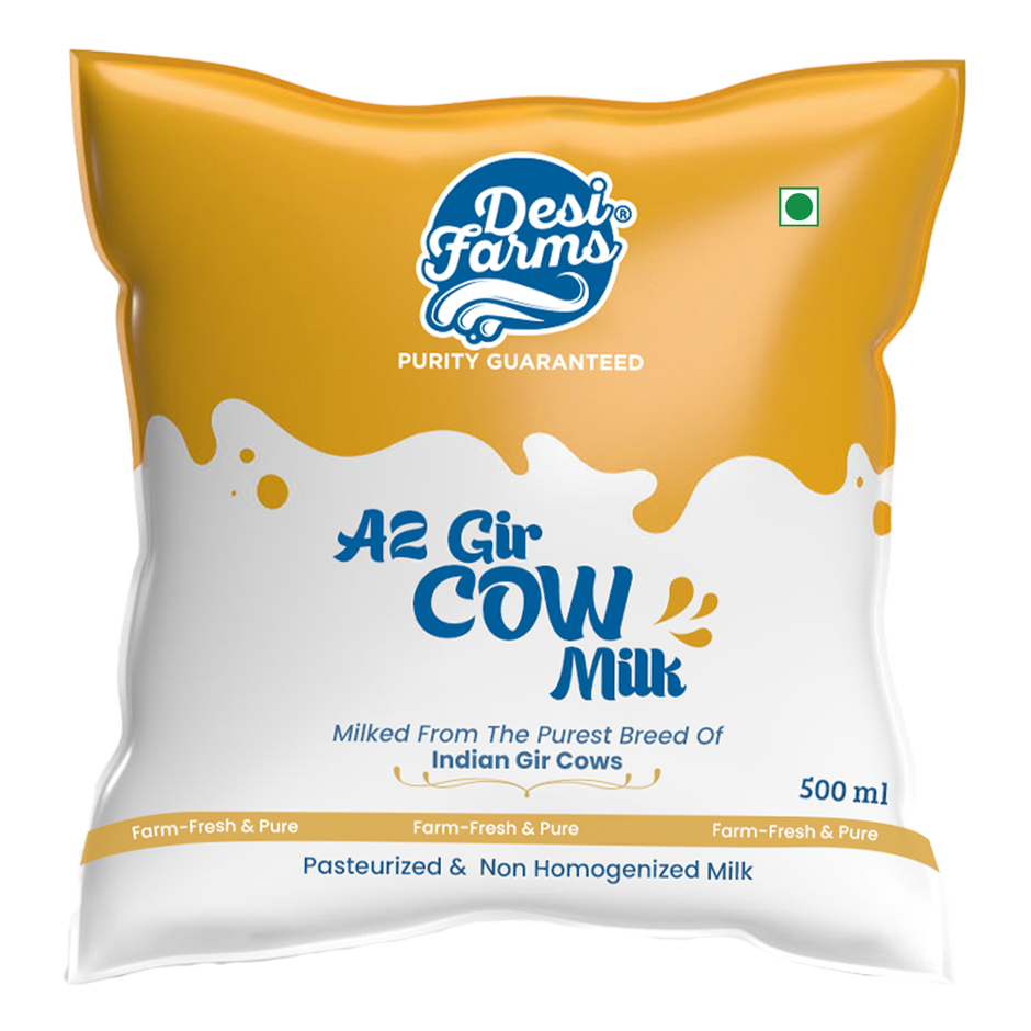 Desi Farms A2 Gir Cow Milk - Buy at ₹46 Online | Instant Delivery - Zepto