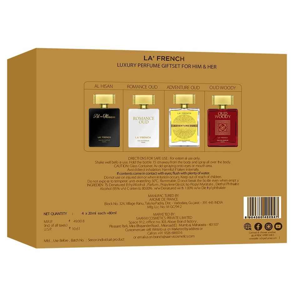 Buy La French Oud Gift Set Online - Price @ ₹427 | Instant Delivery | Zepto