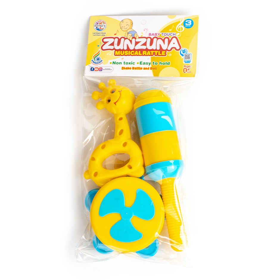 Buy Ratna's Zunzuna Rattle Set 3 Pcs - Assorted Online - Price @ ₹158 ...