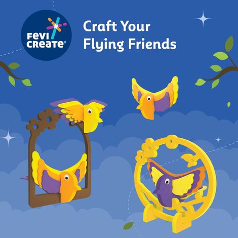 Buy Fevicreate Build-n-Create Foam-Tastic Bird Hangings Kit | Foam Bird ...