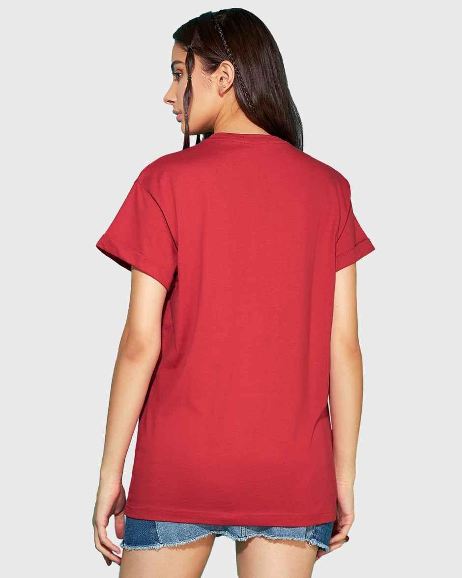 Buy Bewakoof Official Women's Garfield Selective Participation Printed ...