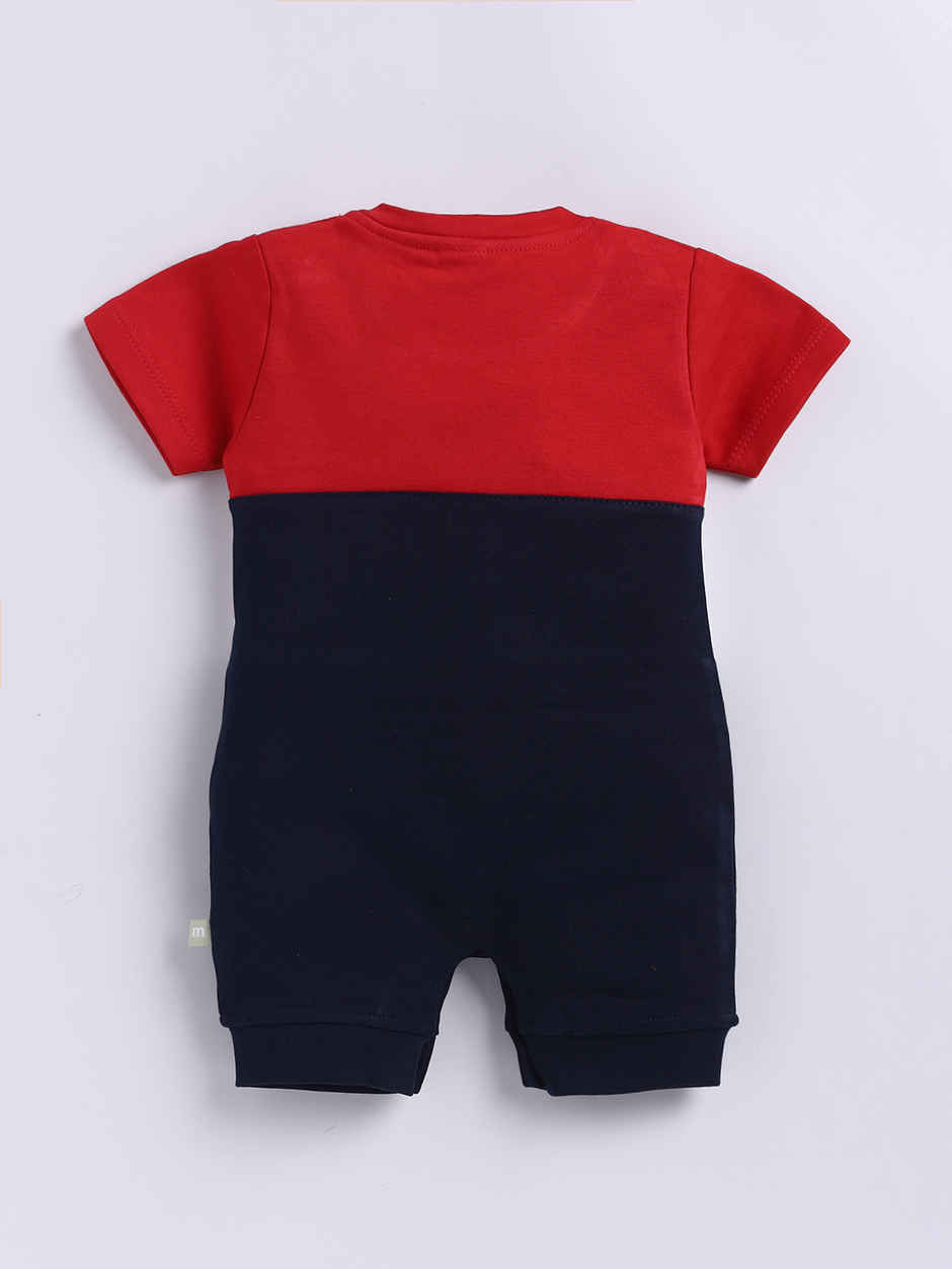 Buy Mom's Love Boys' Printed Cotton Rompers | Red | 09 - 12 months ...