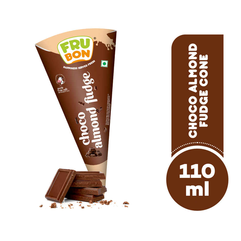 Buy Frubon Choco Almond Fudge Ice Cream Cone Combo Online - Price @ ₹54 ...