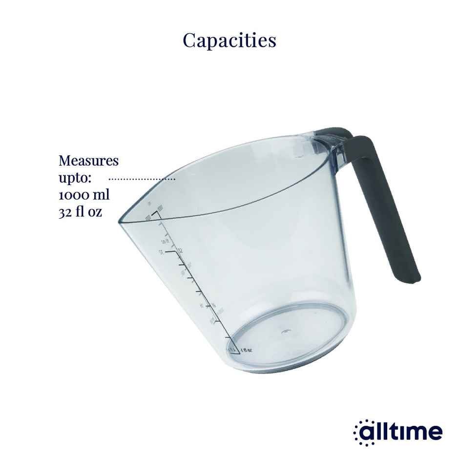 Buy All Time Elite Measuring Jug 1000 ml- Natural & Grey Online - Price ...