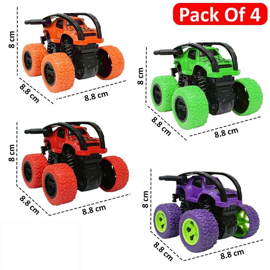 Buy Toybharat Monster Truck Stunt Set | 360-Degree Action for Boys Aged ...