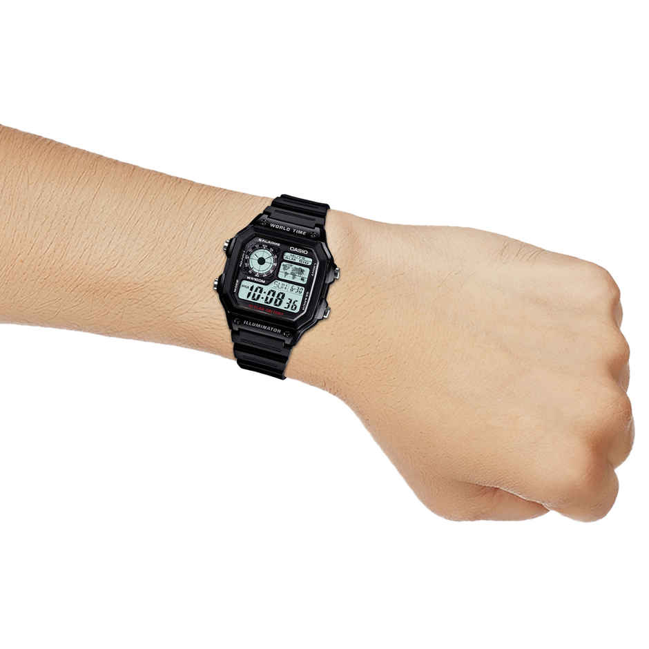 Buy Casio Men's Youth Series Digital Grey Dial Watch | AE-1200WH-1AVDF ...