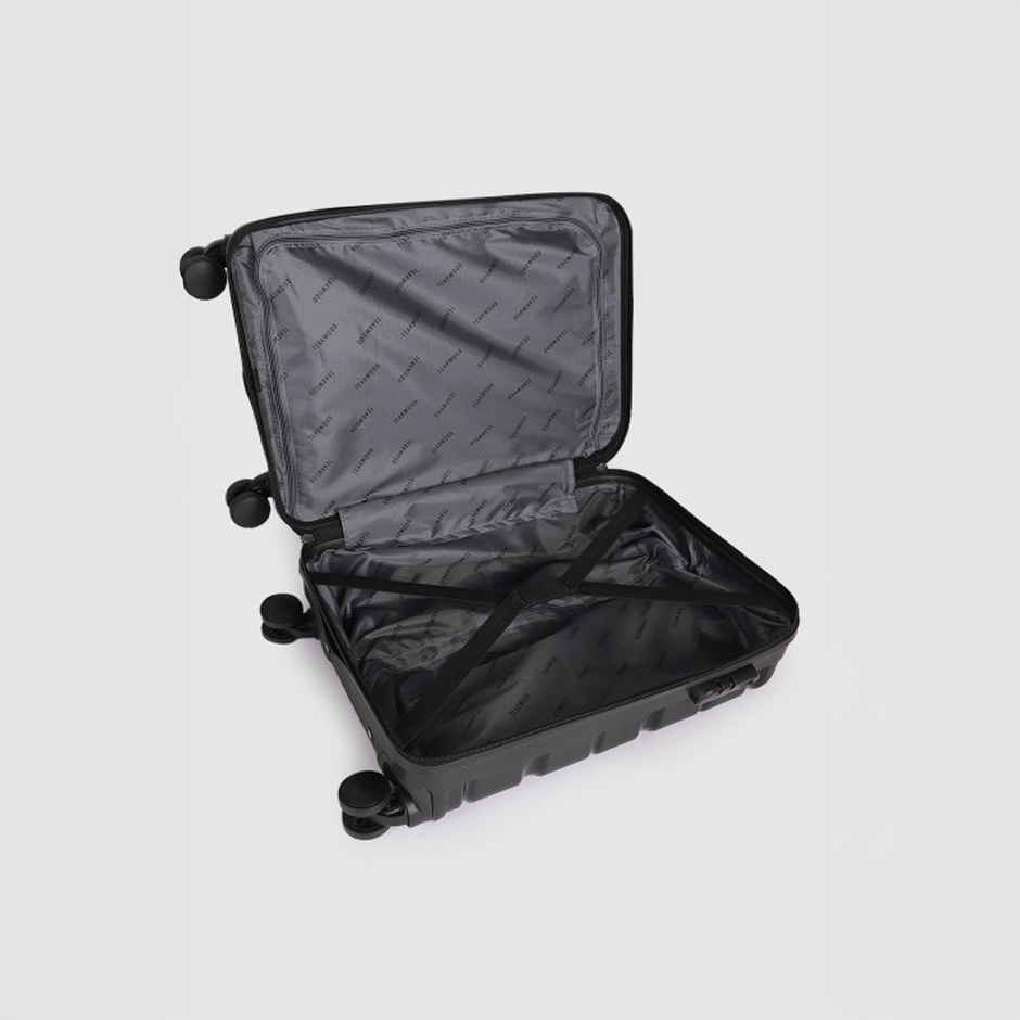 Buy Teakwood Leather 360 Degree Rotation Hard Trolley Bag | Black - Small Online - Price @ ₹1320 ...