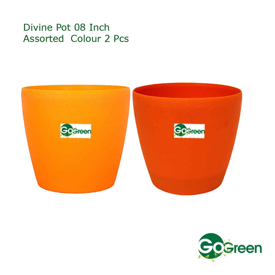 Buy Go Green Divine Pot No 80 - Assorted | 2 Pcs Online - Price @ ₹258 ...