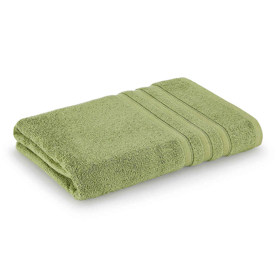 Buy Boutique Living Zen Living Cotton Bamboo 550 GSM Green Bath Towel ...