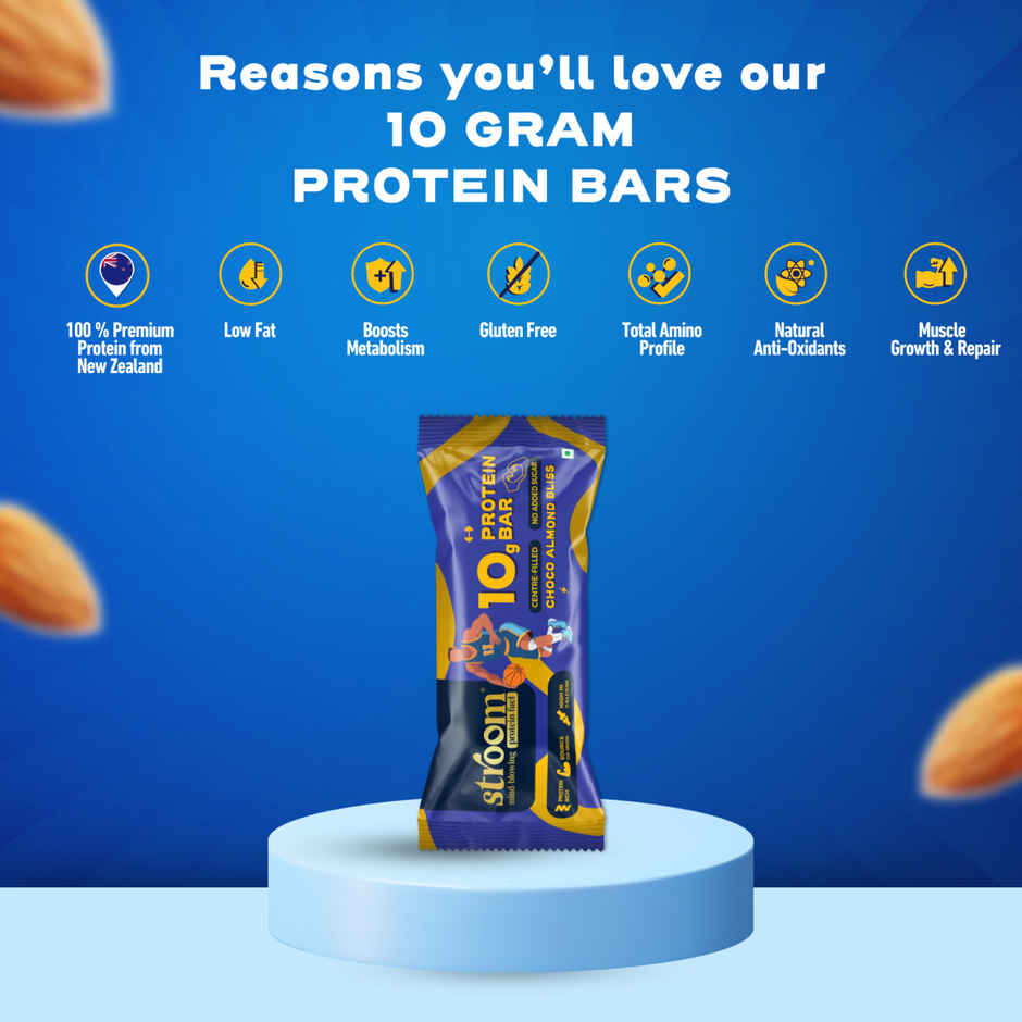 Buy Stroom Choco Almond Bliss Protein Bars Combo Online - Price @ ₹98 ...