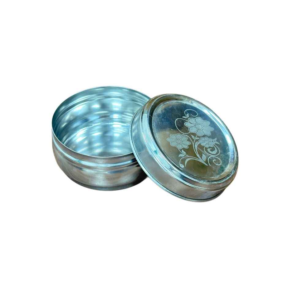 DiaCraft Stainless Steel Tiffin Box Dibbi For Kanjak Gifting - Silver ...