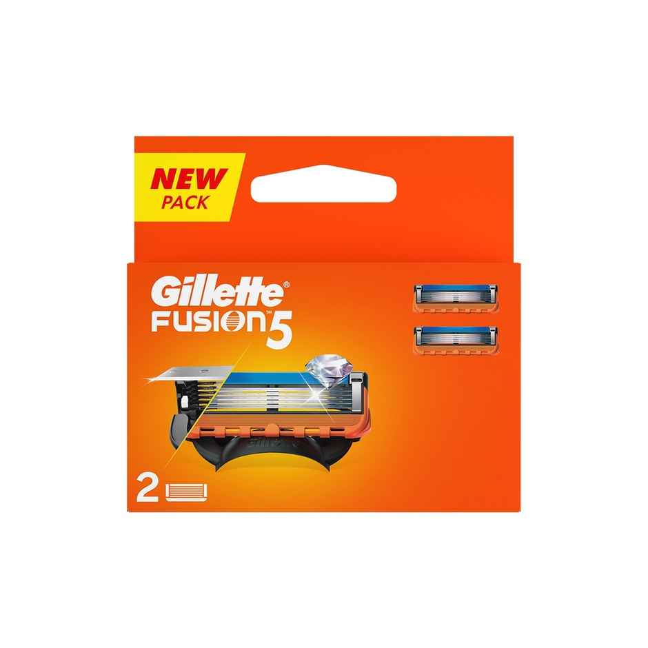 Buy Gillette Fusion Manual Shaving Razor Blades For Men (2 Cartridges ...