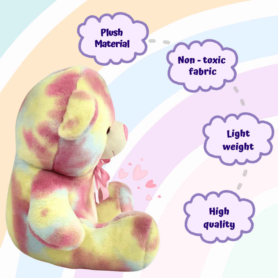 Buy Toytales Teddy Bear 45cm | Multicolor Plush Soft Toy | Adorable ...