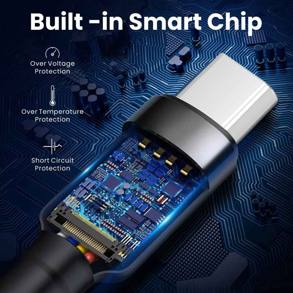 Buy Portronics Konnect USB to Type C Cable with 3.0A Output, Fast Data ...