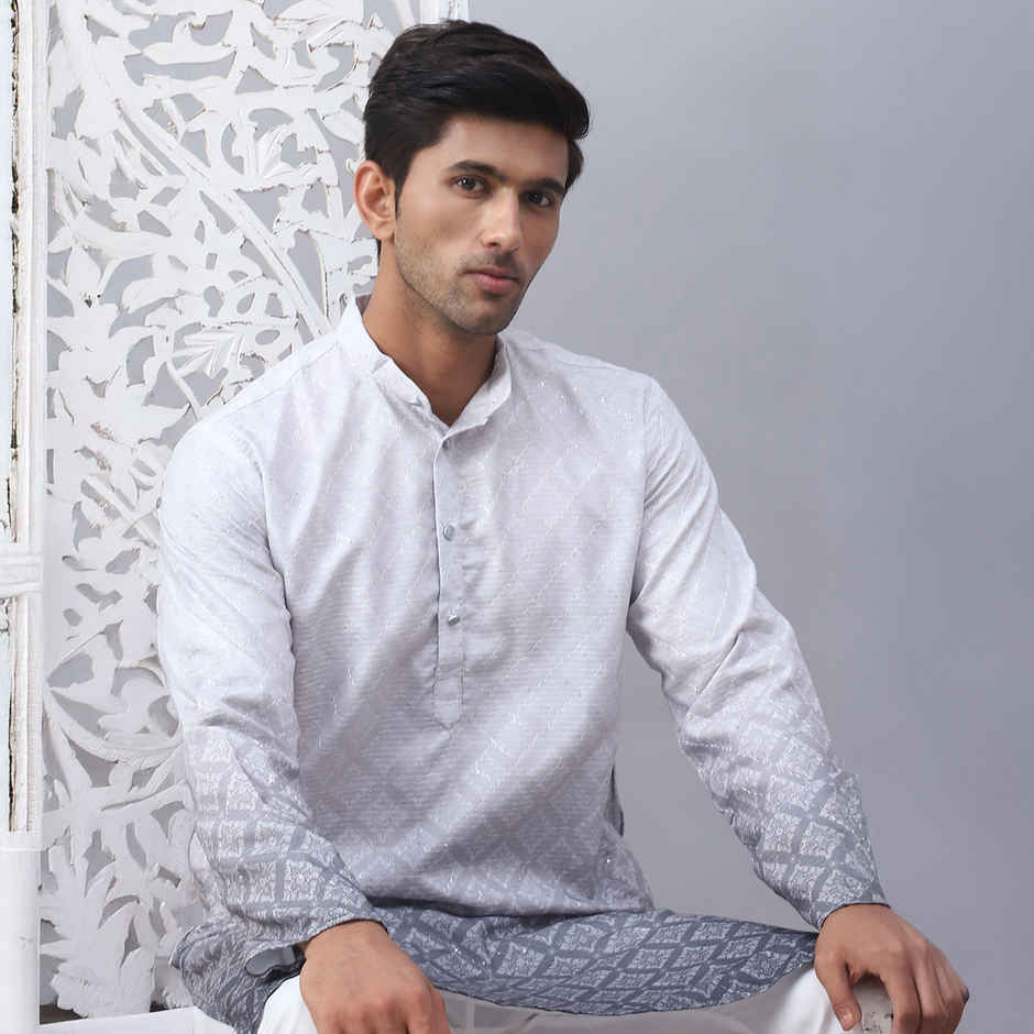 Buy Jompers Men Kurta Only Ko 5074Grey L Online - Price @ ₹891 ...