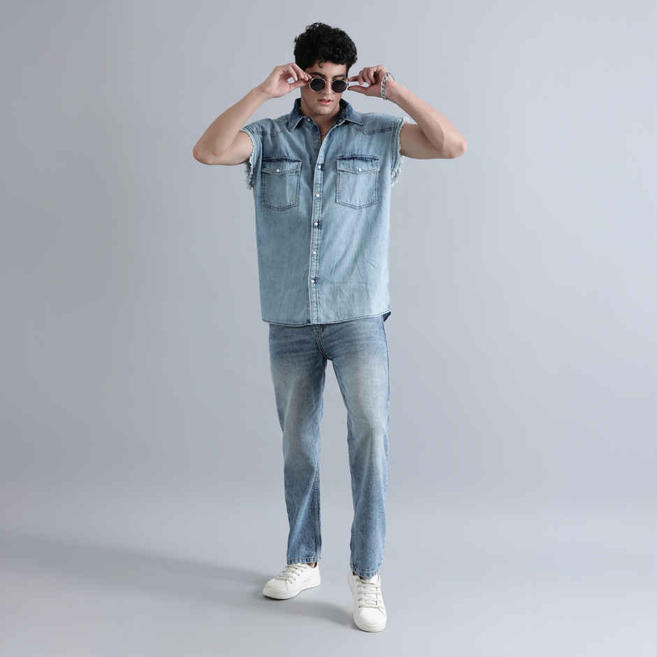 Buy Bene Kleed Men's Relax Fit Light Fade Jeans| Blue - 28 Online ...