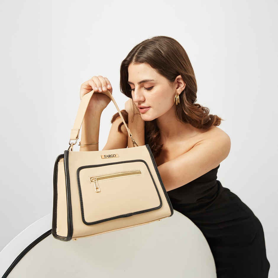 Buy FARGO Women's Mila Handbag | FGO-886 | Beige Online - Price @ ₹1850 | Instant Delivery | Zepto