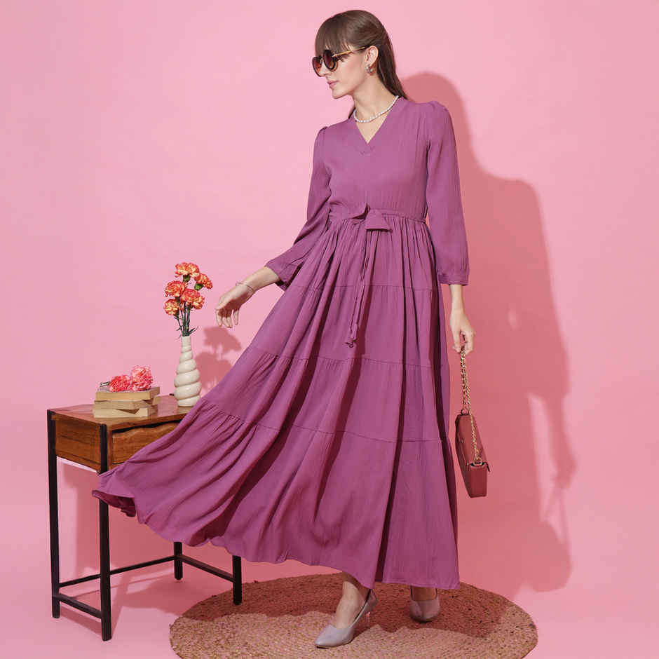 Buy Sheetal Associates Women's Fit and Flare Maxi | Full Length Dress ...