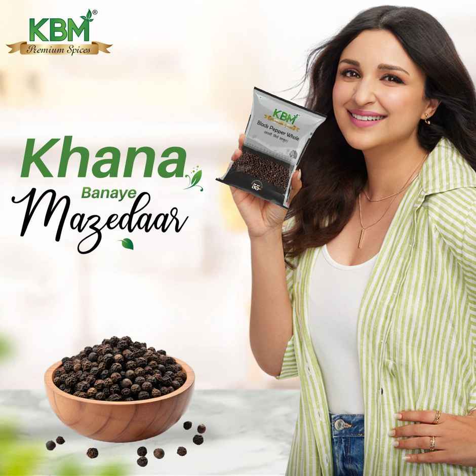 KBM Premium Spices Black Pepper Whole - Buy at ₹182 Online | Instant ...
