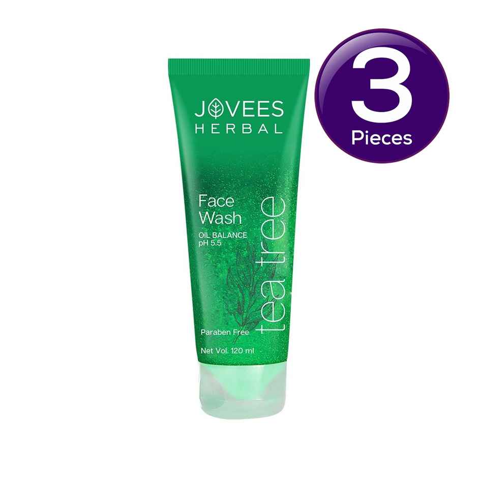 Buy Jovees Herbal Tea Tree Oil Control Face Wash | Oily And Acne Prone ...