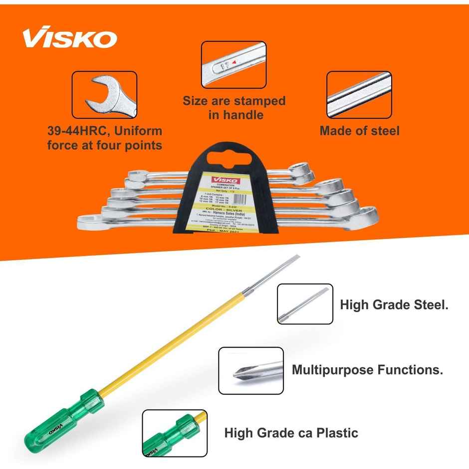 Buy Visko 817 Hand Tools Combo With Allen Key | Wrench | Tester ...