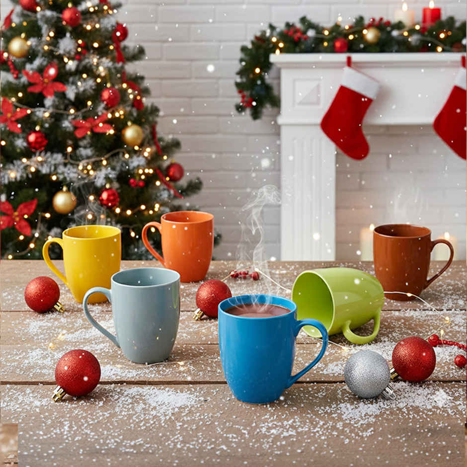 Buy The Earth Store Solid 350 ml Ceramic Coffee Mug Microwave Safe Mug ...