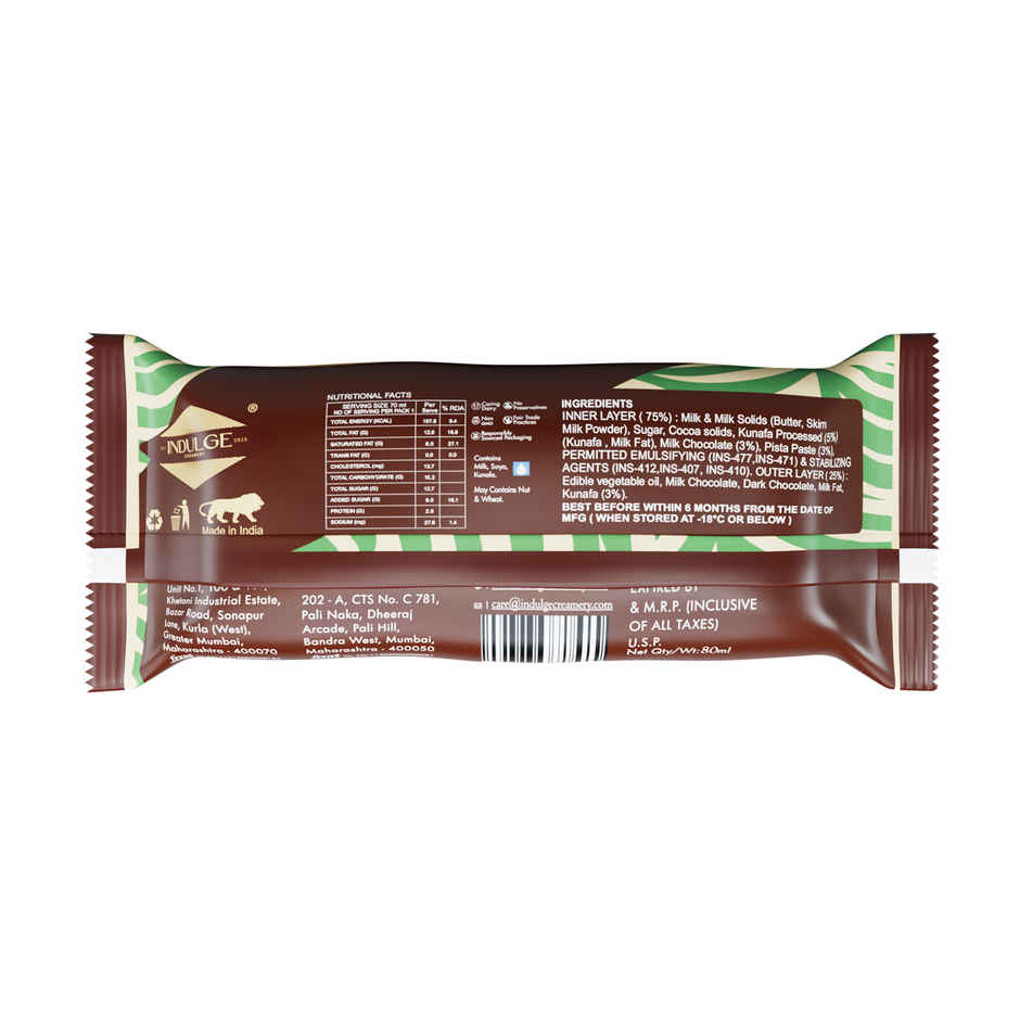 Buy Indulge Creamery - Kunafa Dubai Chocolate Ice Cream Stick Online ...