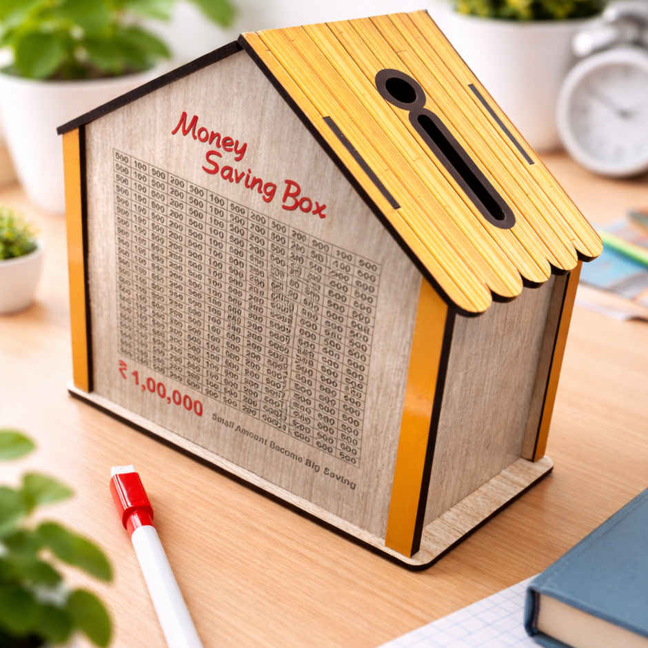 Fablue Number Wooden Home Design Money Bank for Kids - Buy at ₹595 ...