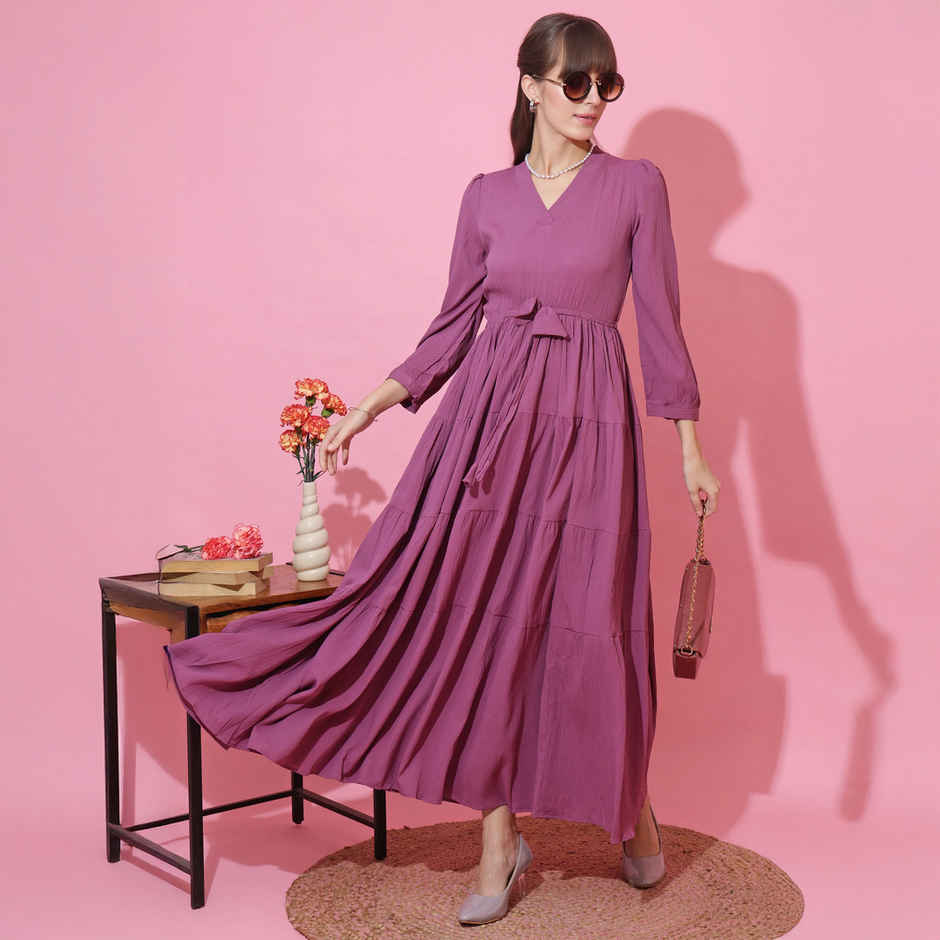 Buy Sheetal Associates Women's Fit and Flare Maxi | Full Length Dress ...